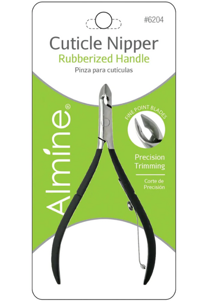 Almine Stainless Steel Nipper With Rubberized Black Handle – Beautylicious