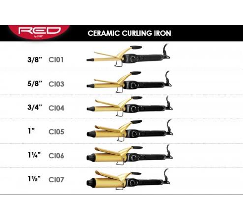 Red by Kiss Professional Ceramic Curling Irons – Beautylicious